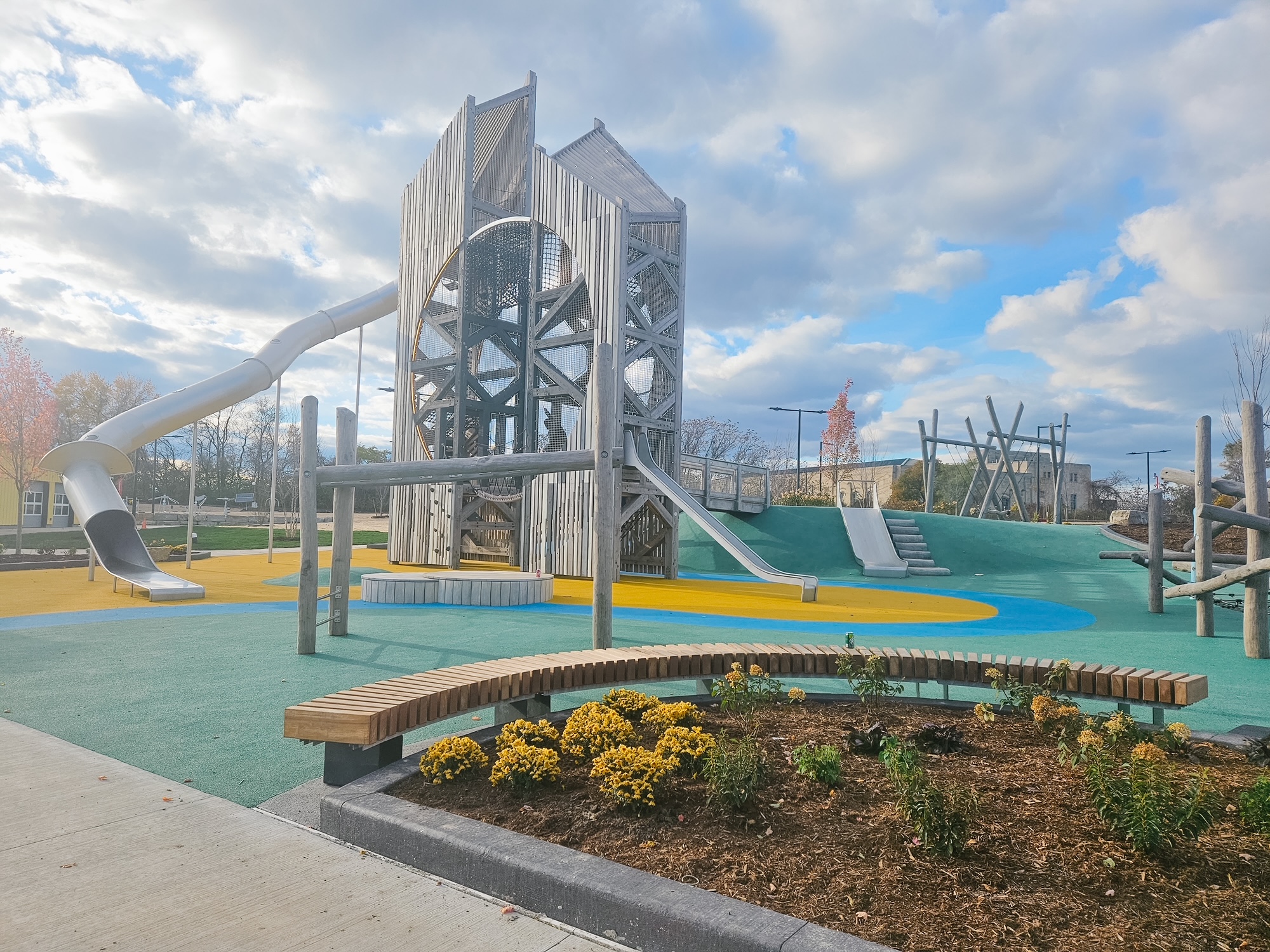 New Playground NOW OPEN at Joe Louis Greenway - LittleGuide Detroit