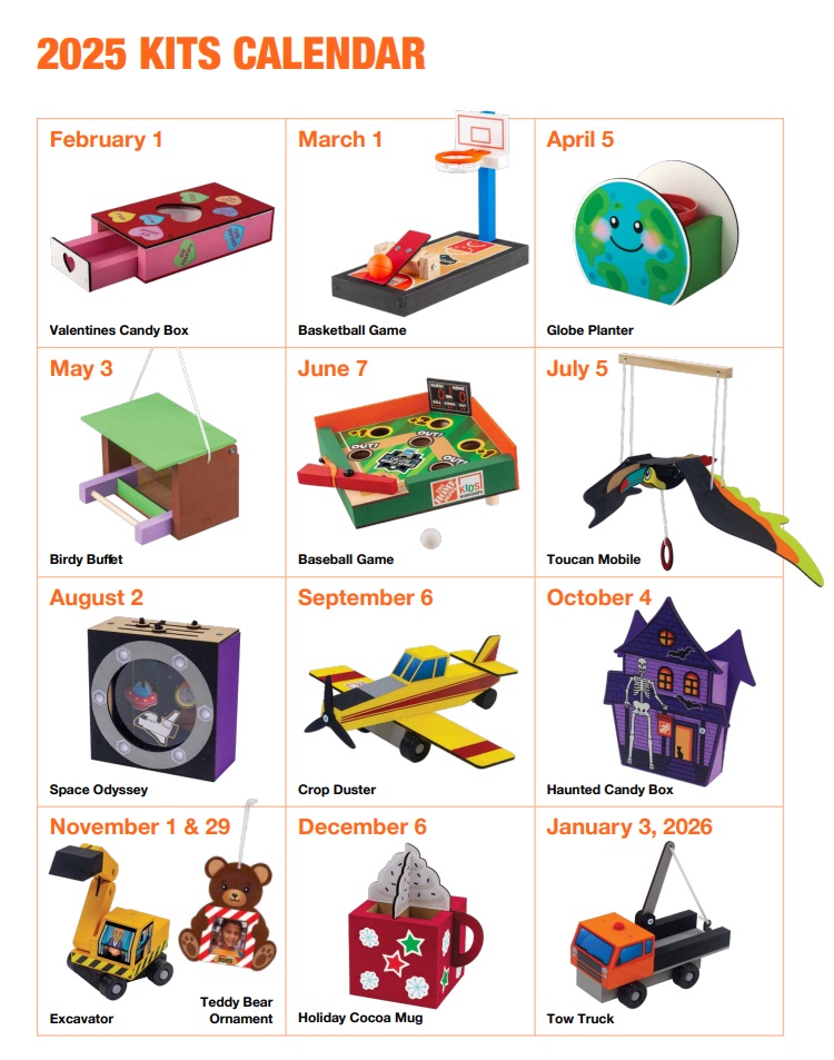 Home Depot Hosts FREE DIY Workshops Every Month for Kids - LittleGuide ...