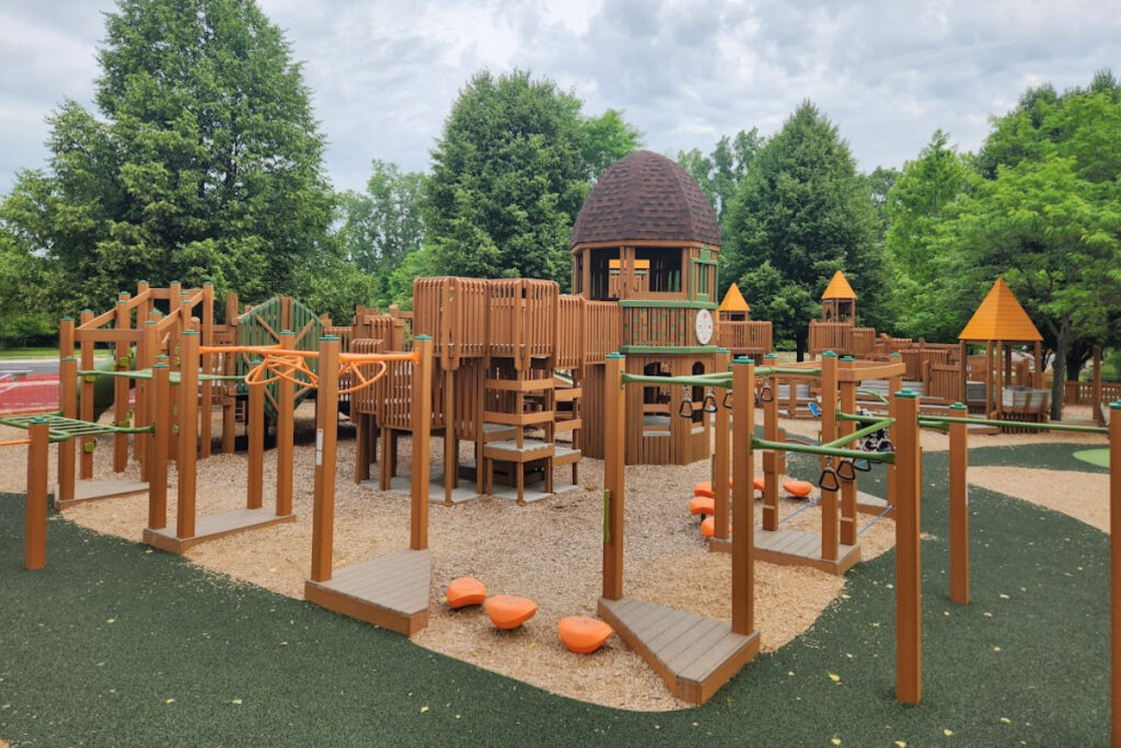 Find a newly updated playscape at Timber Town in Chelsea - LittleGuide ...