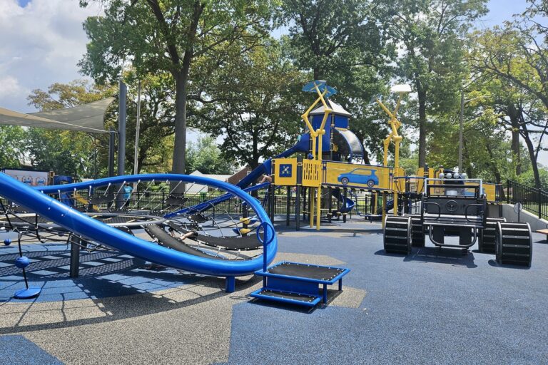 Play on Big Trucks and Splash for Free at Crowley Park in Dearborn ...